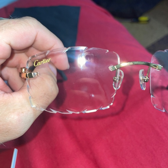 Cartier | Accessories | Cartier Buffs Gold Accents Green Buffalo Horn ...